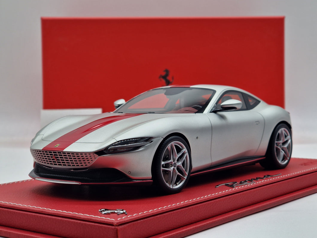 Ferrari Roma 30th Anniversary Silver/Red Stripe – einszu18